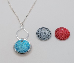 Hand Made Anodized Aluminum Necklace - Delicate Designs